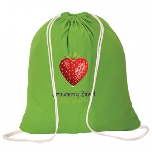 Custom Imprinted Cotton Drawstring Bags