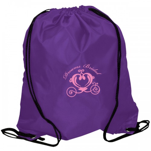 Custom Imprinted Polyester Drawstring Knapsack