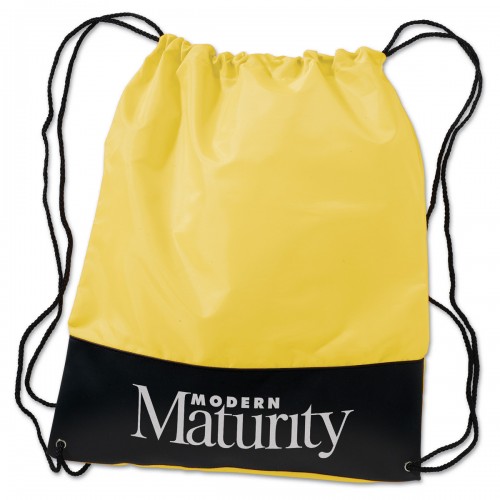 Custom Imprinted Polaris Polyester Drawstring Backpacks