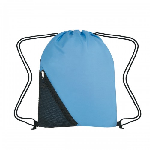 Custom Sports Pack with Mesh Pocket Polyester Drawstring Bags