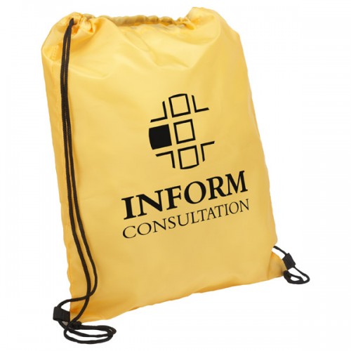 Personalized Drawstring Backpacks - Quick Sling Budget Polyester