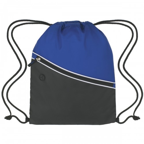 Customized Two-Tone Hit Sports Pack Polyester Drawstring Bags