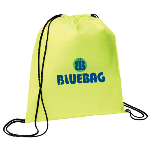 Customized Evergreen Polypropylene Drawstring Cinch Backpacks