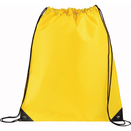 Custom Large Oriole Polyester Drawstring Cinch Backpacks