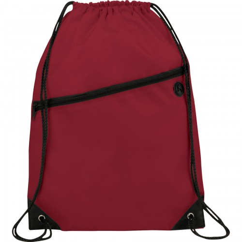 Custom Printed Robin Polyester Drawstring Backpacks