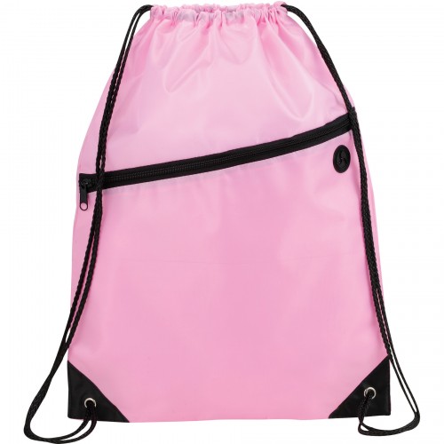 Custom Printed Robin Polyester Drawstring Backpacks