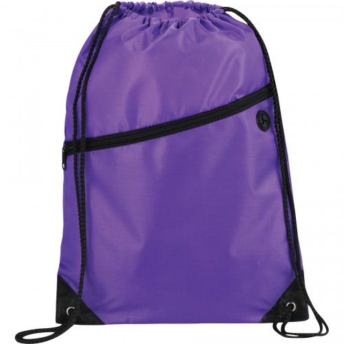 Custom Printed Robin Polyester Drawstring Backpacks
