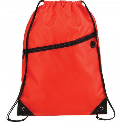 Custom Printed Robin Polyester Drawstring Backpacks