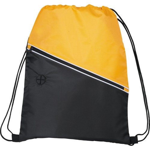 Custom Railway Polyester Drawstring Cinch Backpacks