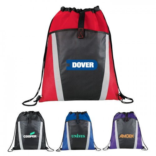 Customized Vortex Polypropylene Drawstring Cinch Backpacks
