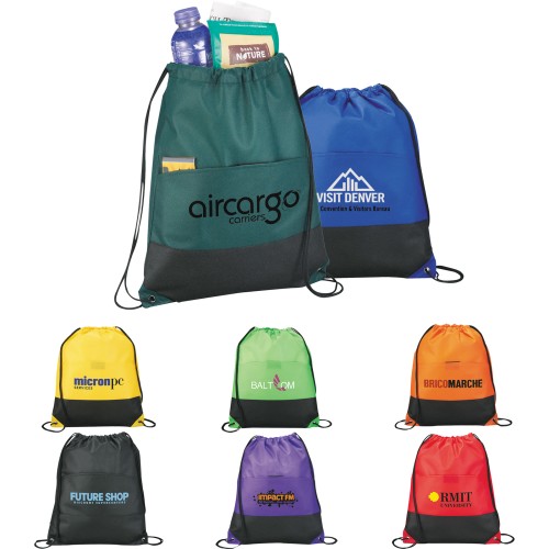 Customized Polypropylene Drawstring Cinch Backpacks